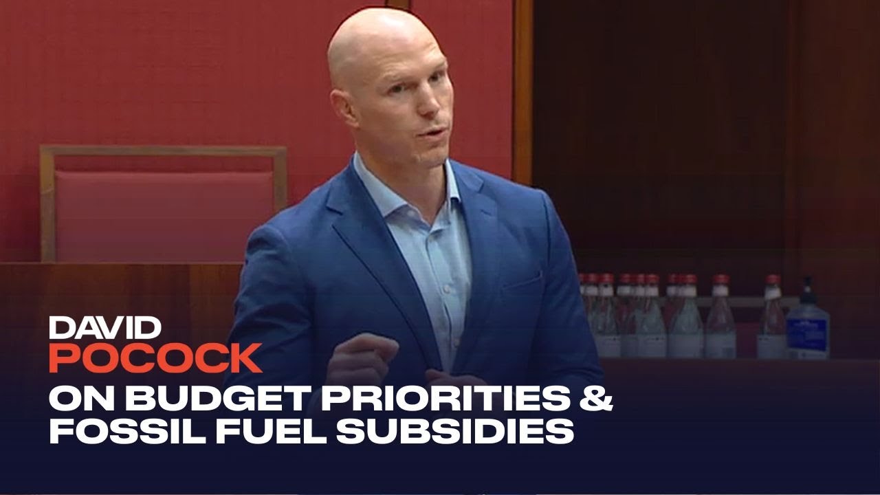 David Pocock - 25 October 2022 - on budget priorities and fossil fuel ...
