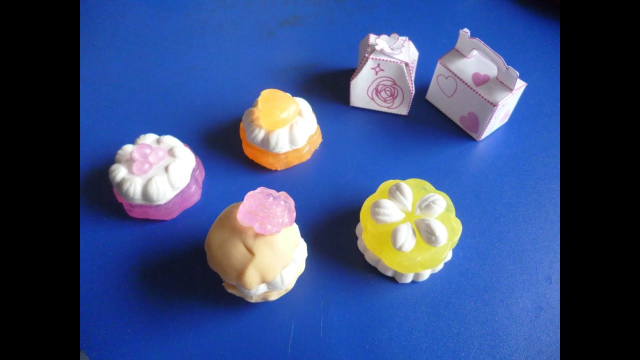 Japanese cake eraser set - YouTube