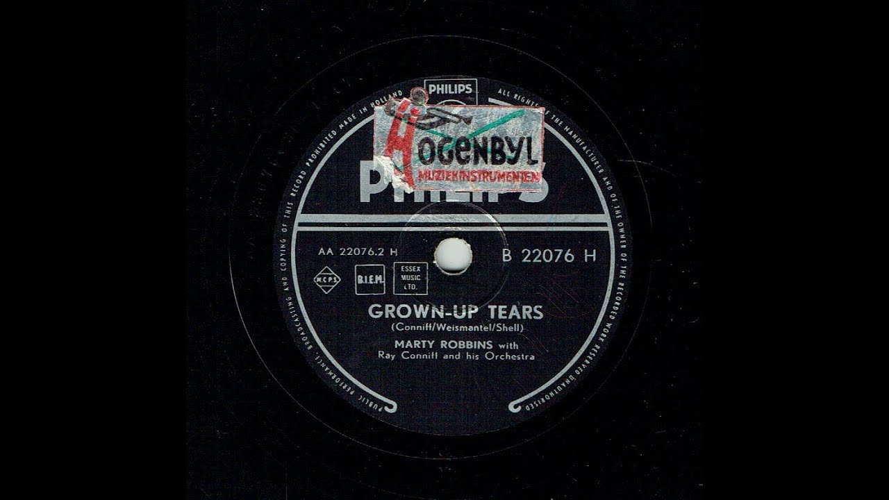 Marty Robbins - Grown-Up Tears - YouTube
