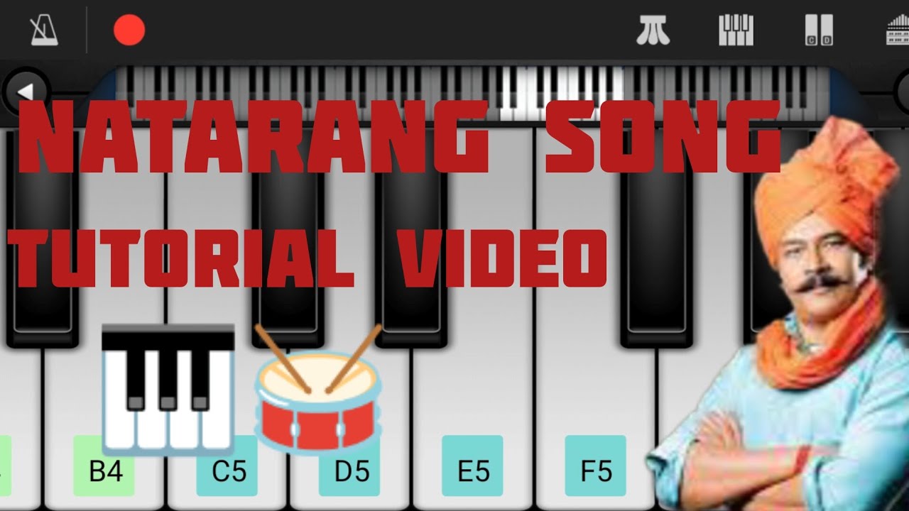 NATARANG SONG TUTORIAL VIDEO ON PIANO 🎹 #piano #gullyartistkalpesh # ...