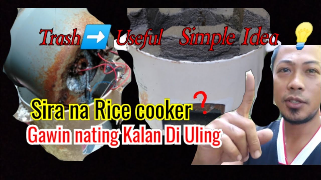 Sira na Rice cooker Ginawang Kalan Di Uling - YouTube