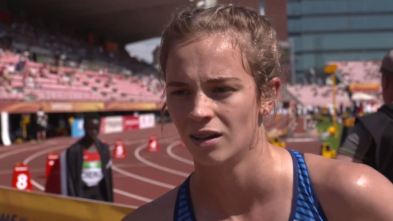 IAAF World U20 Tampere - Erin Wallace GBR 1500 Metres Final - YouTube