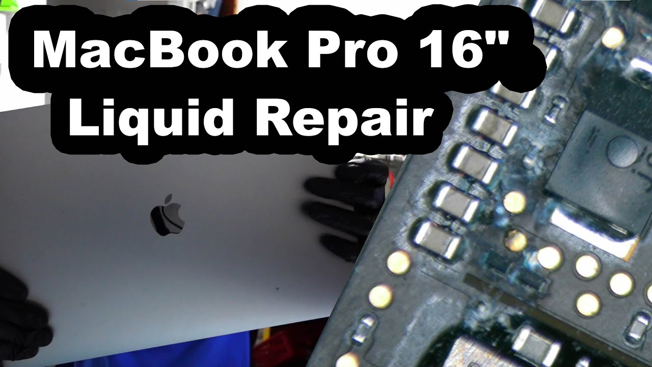 Apple MacBook Pro 16" Liquid Damage Repair - YouTube