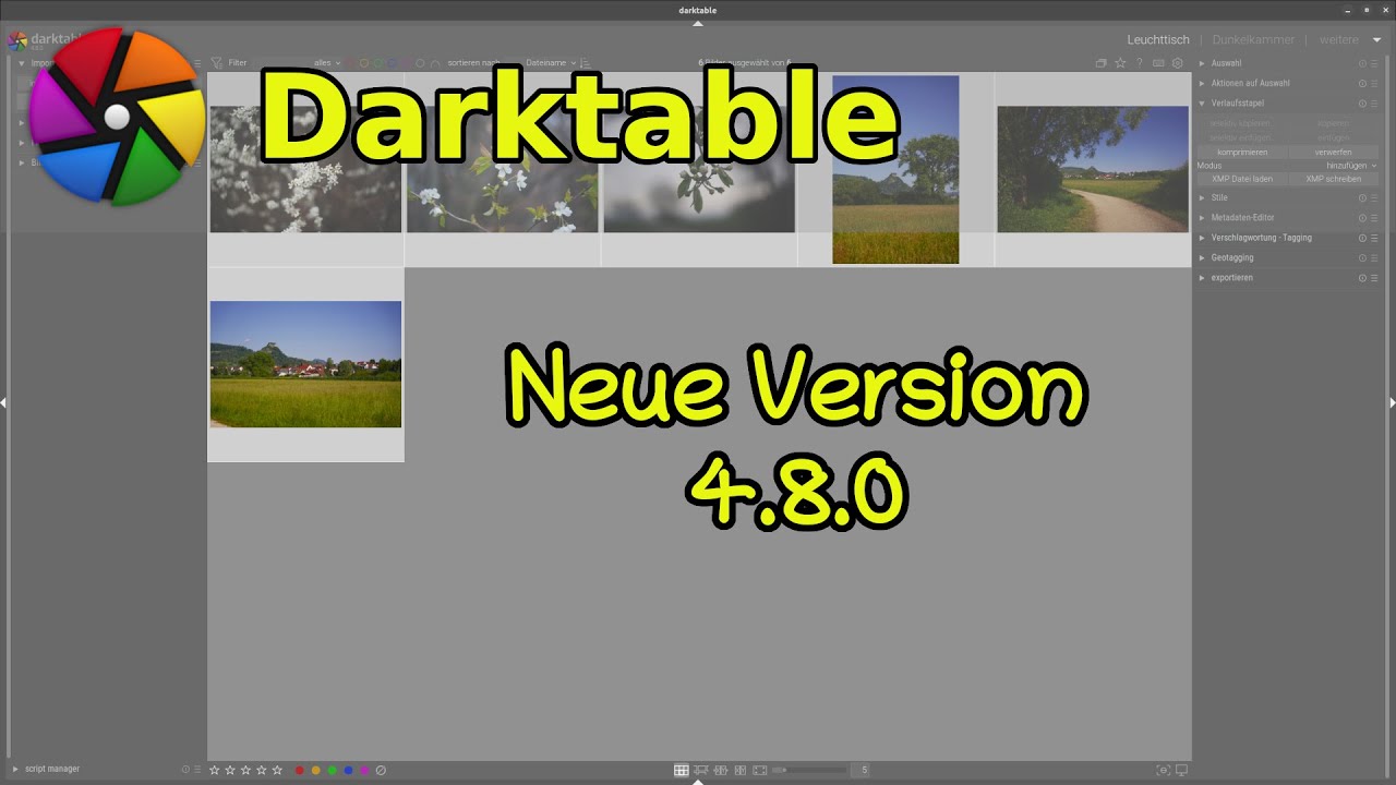 Darktable neue Version 4.8.0 - was steckt drin? - YouTube