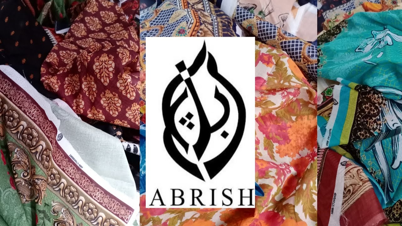 Abrish lawan with voil dubtta 3piecs 2020 new Arrival volium 12 coler ...