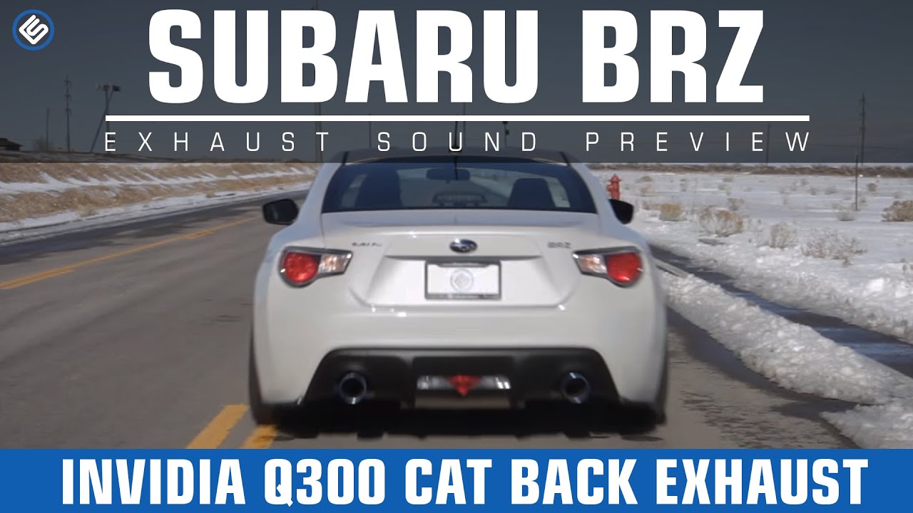 Invidia Q300 Cat Back Exhaust Titanium Tips Subaru BRZ / Scion FR-S ...