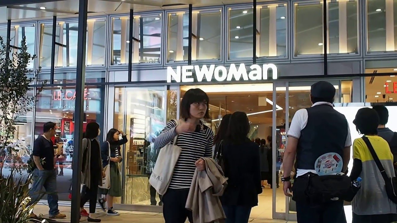 新宿駅新南口 NEWoMAN 入口 2016．5．1 NEWoMAN Shinjuku Tokyo Japan - YouTube