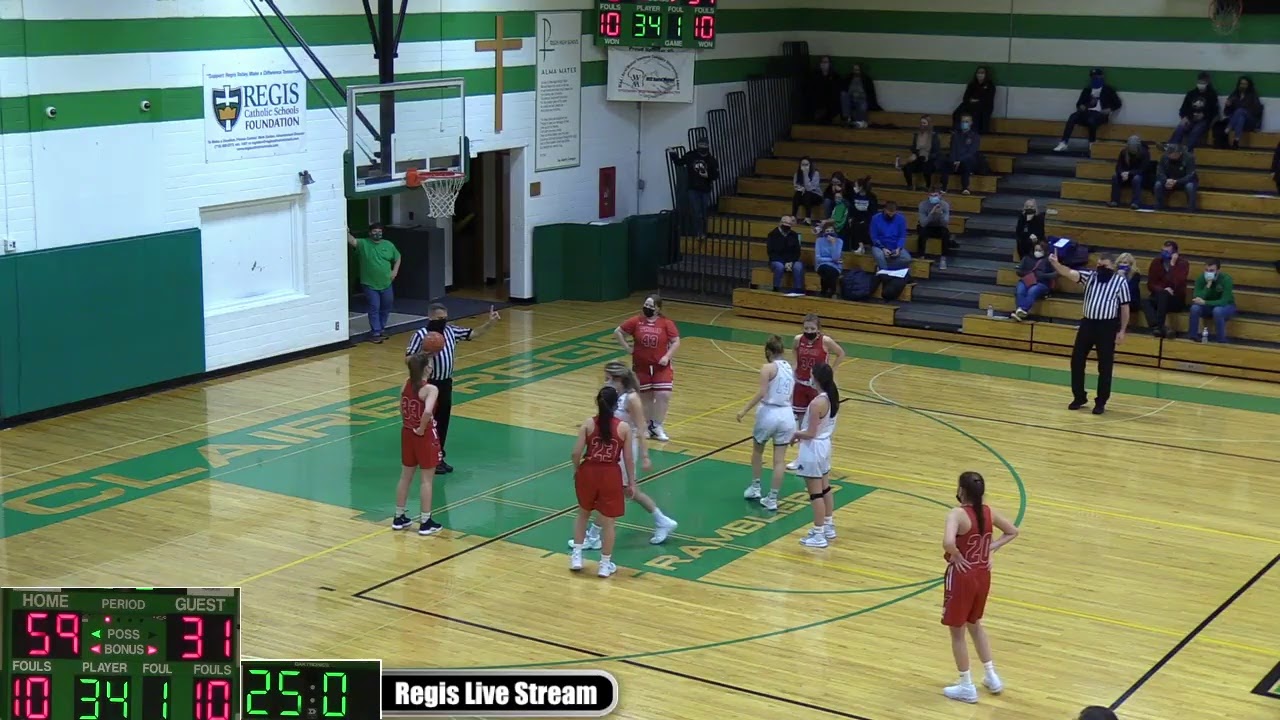 Regis Girls Varsity Basketball vs. Thorp - YouTube