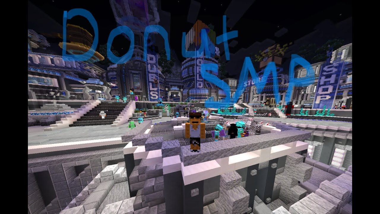 Donut SMP , giving money , raiting bases - YouTube