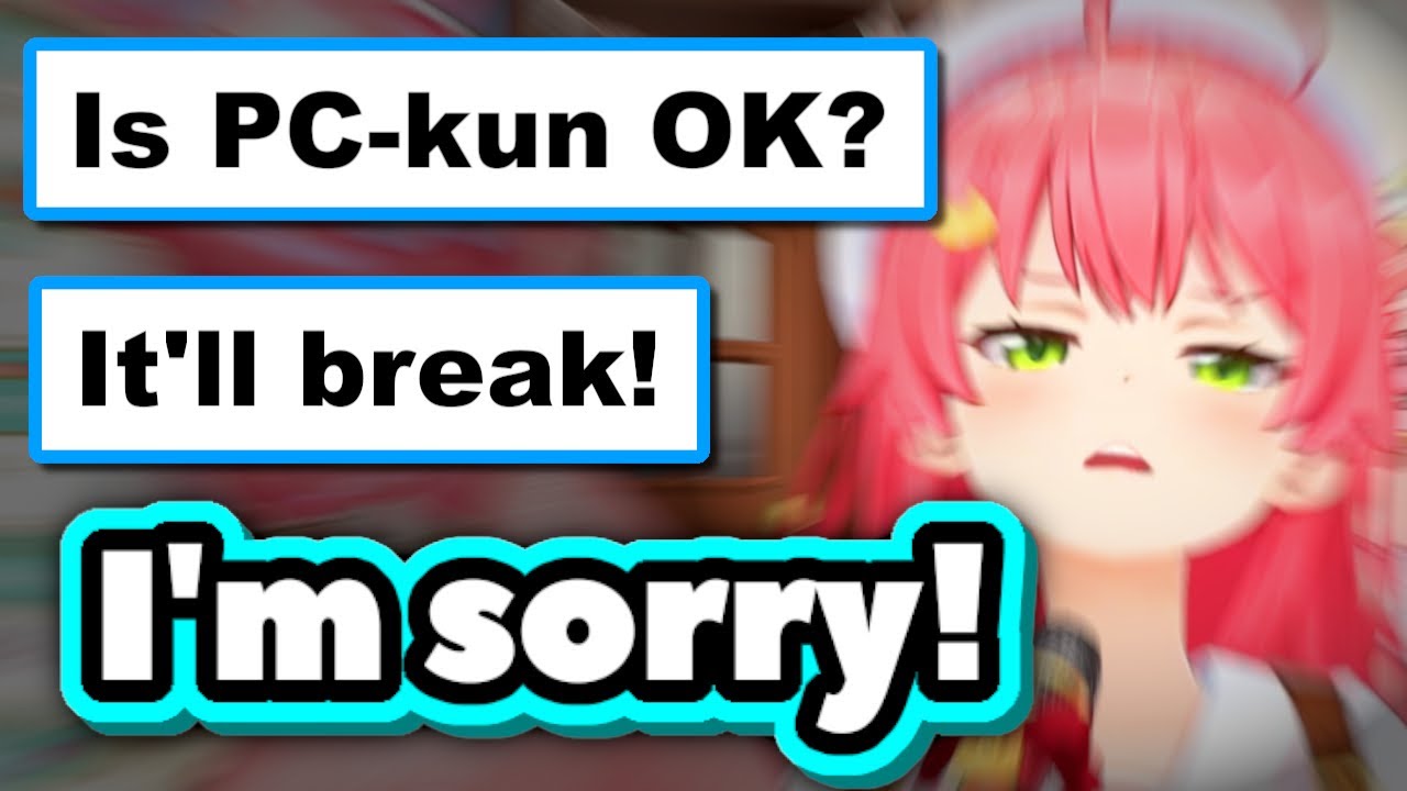 Chat Can’t Believe How Poorly Miko Is Treating Her PC (Desktop)【ENG Sub ...