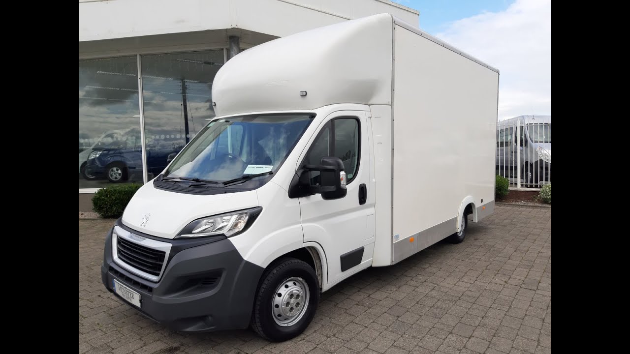 2016 (161) Peugeot Boxer Low loader Luton Box Van - YouTube