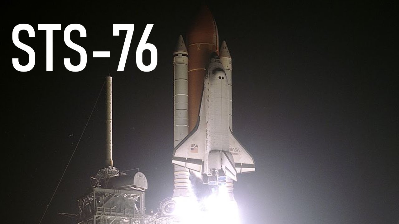 STS-76 | Space Shuttle Atlantis Launches from Complex 39B - YouTube