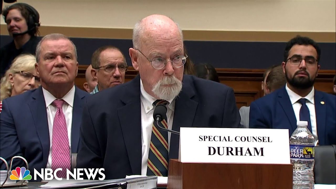 John Durham discusses 'sobering' report on FBI's handling of Trump ...