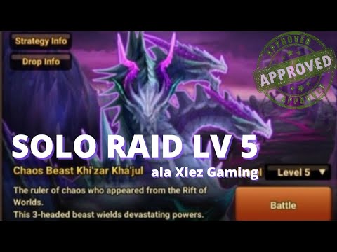 SOLO R5 - RIFT RAID LVL 5 ALA XIEZ GAMING | Summoners War Indonesia ...