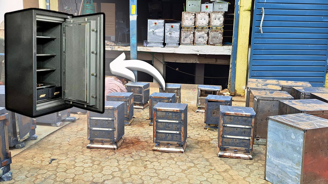 The amazing process of making metal security locker || Building a ...