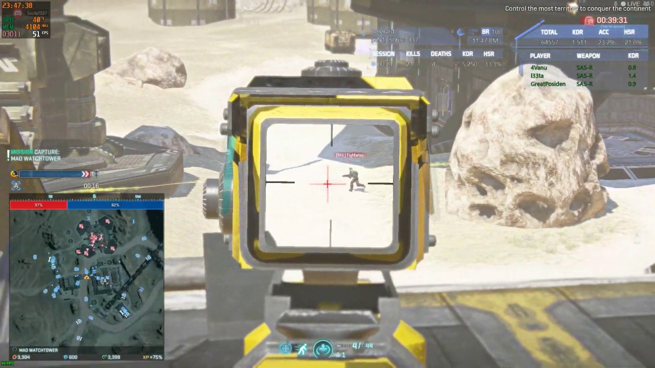 Planetside 2 Sniping w/ SASR - YouTube