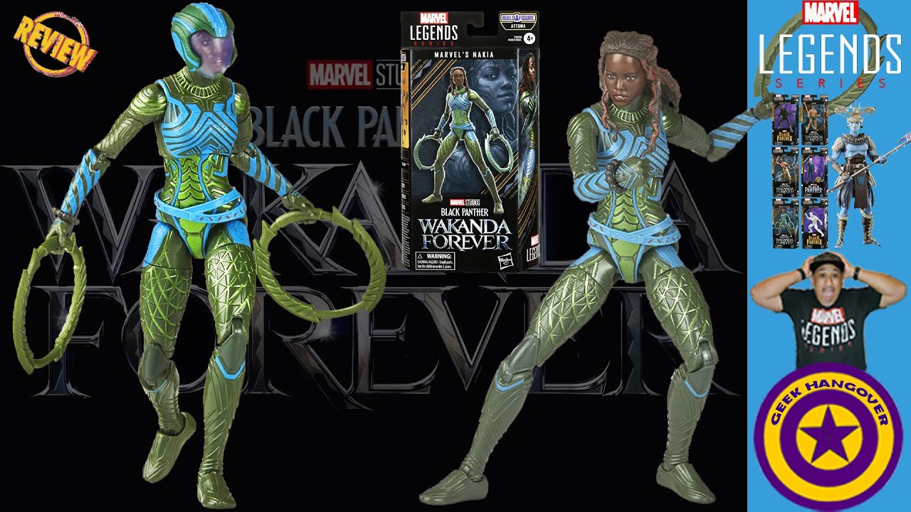 Marvel Legends Wakanda Forever Attuma BAF Wave Nakia Action Figure ...