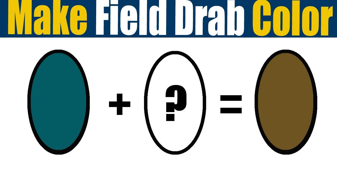 How To Make Field Drab Color What Color Mixing To Make Field Drab - YouTube