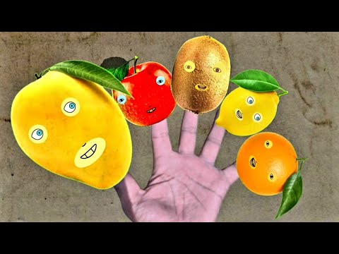 finger family | Fruits finger family song | nursery Rhymes for kids ...