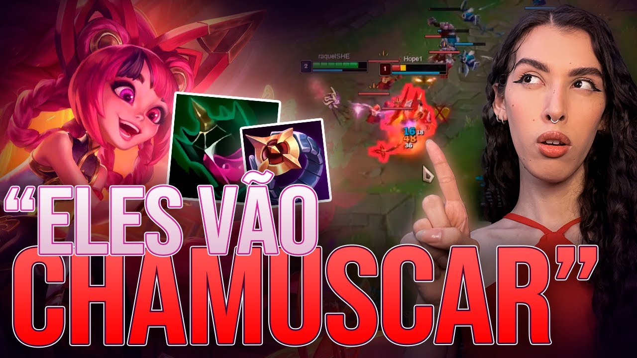 MONO ZOE QUEIMANDO TODOS COM CHAMUSCAR - League of Legends @raquelshe ...