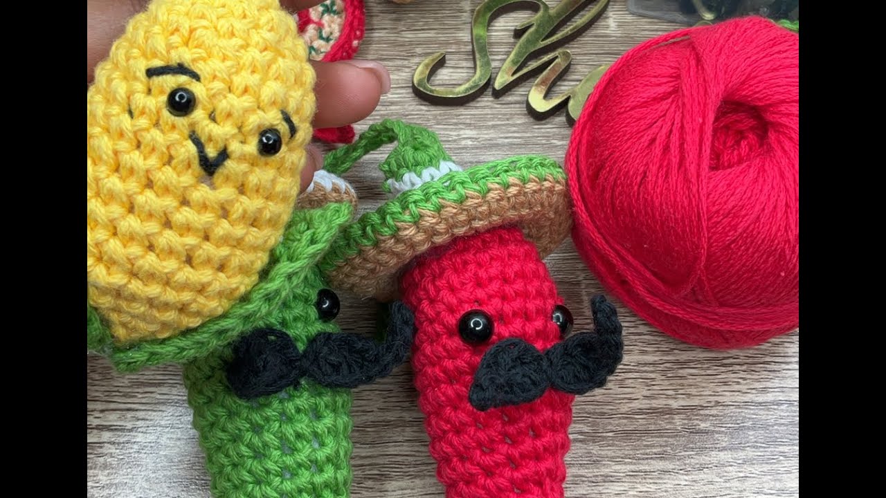 Vamos armar un elote 🌽 Crochet - YouTube