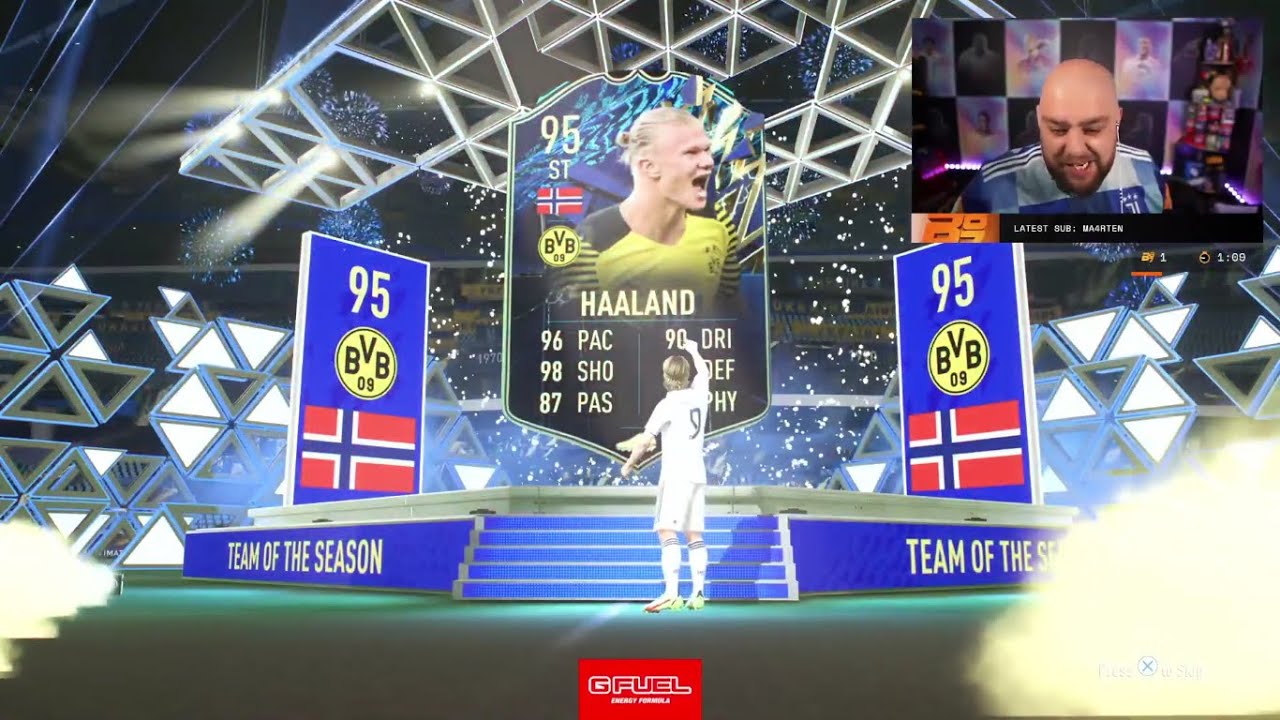 Bateson87 packs Haaland TOTS - YouTube