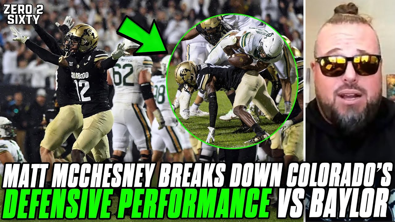 Matt McChesney Breaks Down Colorado's DEFENSIVE Performance vs. Baylor ...