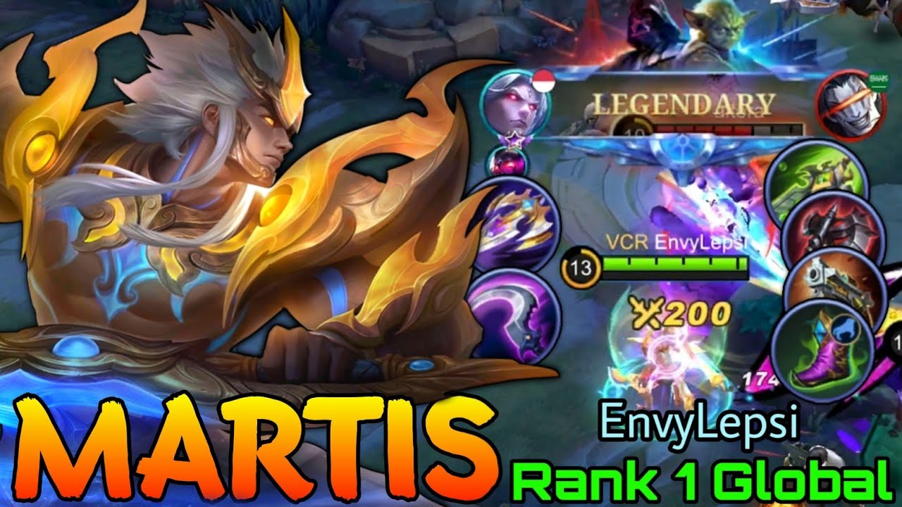Legendary Martis the God of War! - Top 1 Global Martis by EnvyLepsi ...