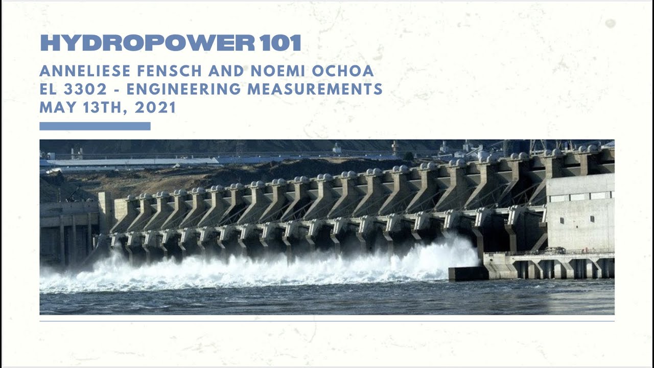 Hydropower 101 - EL 3302 - YouTube