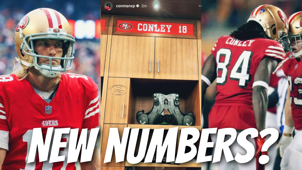 49ers WR Chris Conley reveals new number but it’s Mitch Wishnowsky’s ...