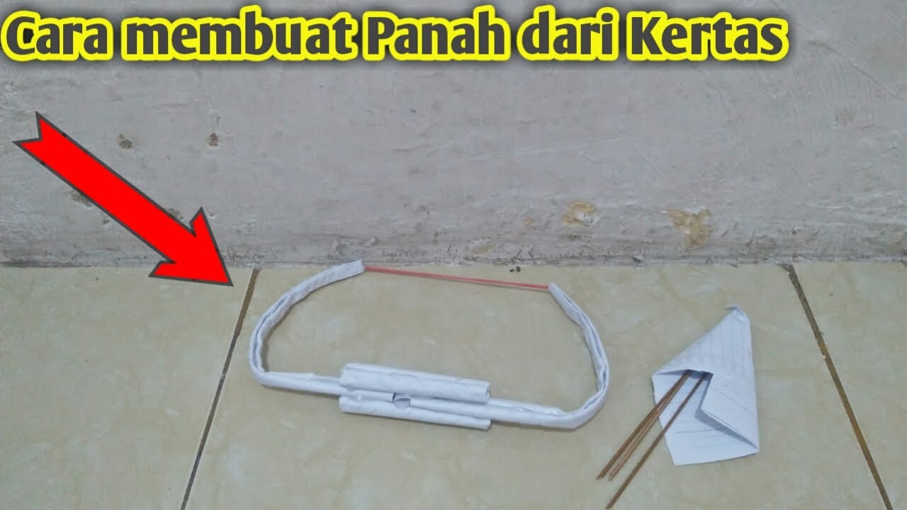 Cara membuat Panah dari kertas - YouTube
