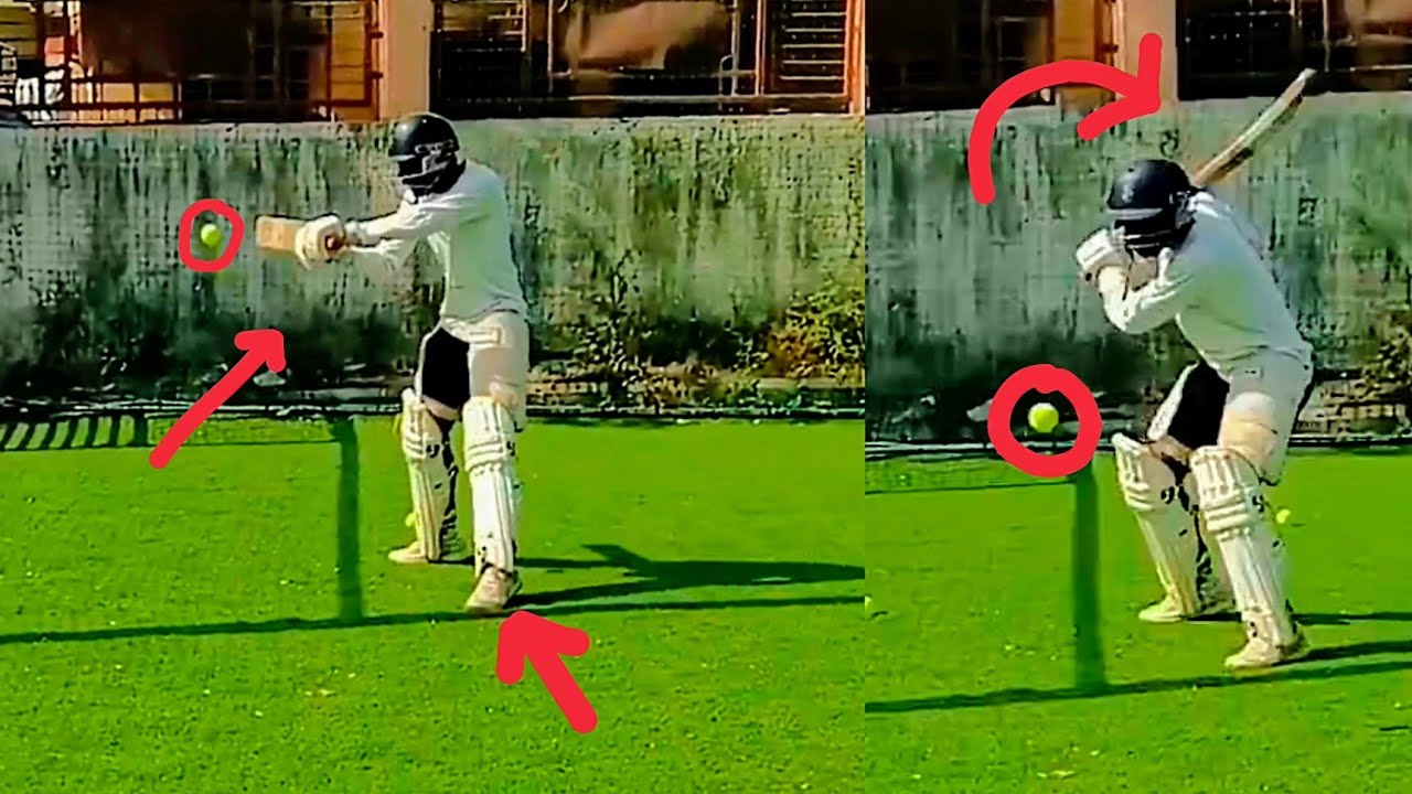 back foot punch and cut shot batting practice Vlog - YouTube