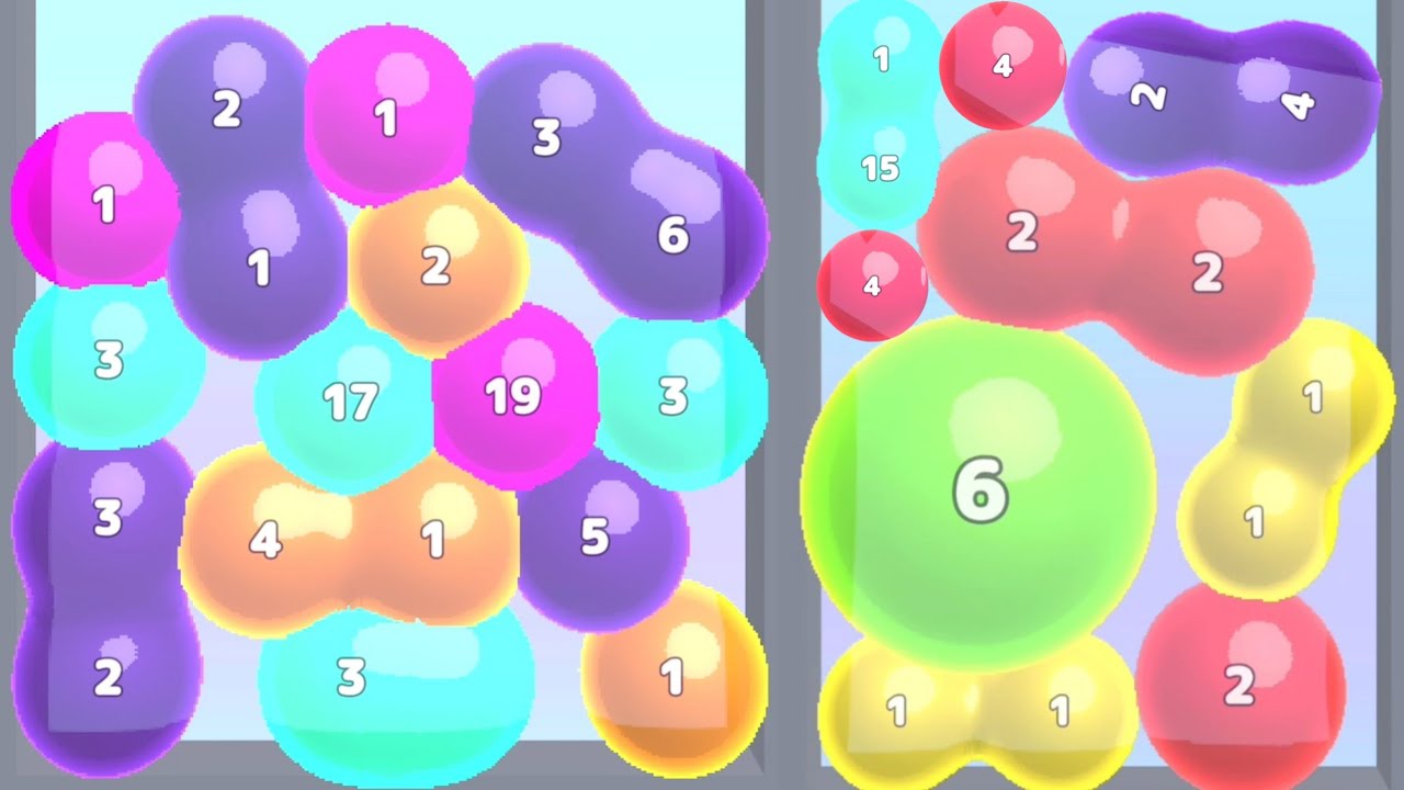 Melty Bubble (Merge Blob 2048) Math Puzzle Games - YouTube