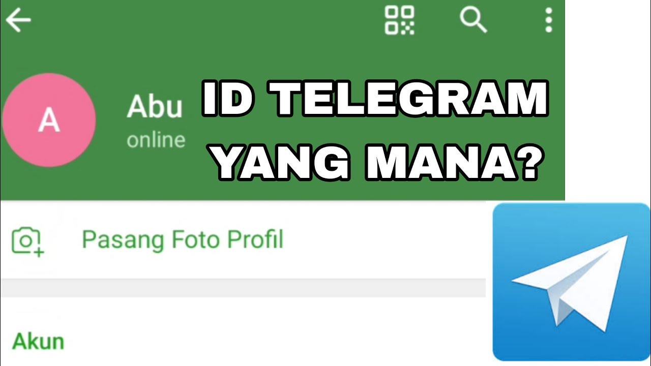Cara mengetahui id telegram terbaru - YouTube
