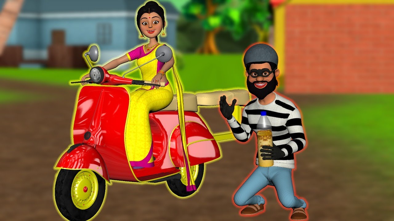 பேராசை மருமகள் MAGICAL SCOOTY | Tamil stories | 3d Animated stories ...