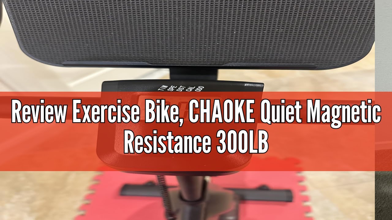Review Exercise Bike, CHAOKE Quiet Magnetic Resistance 300LB Capacity ...