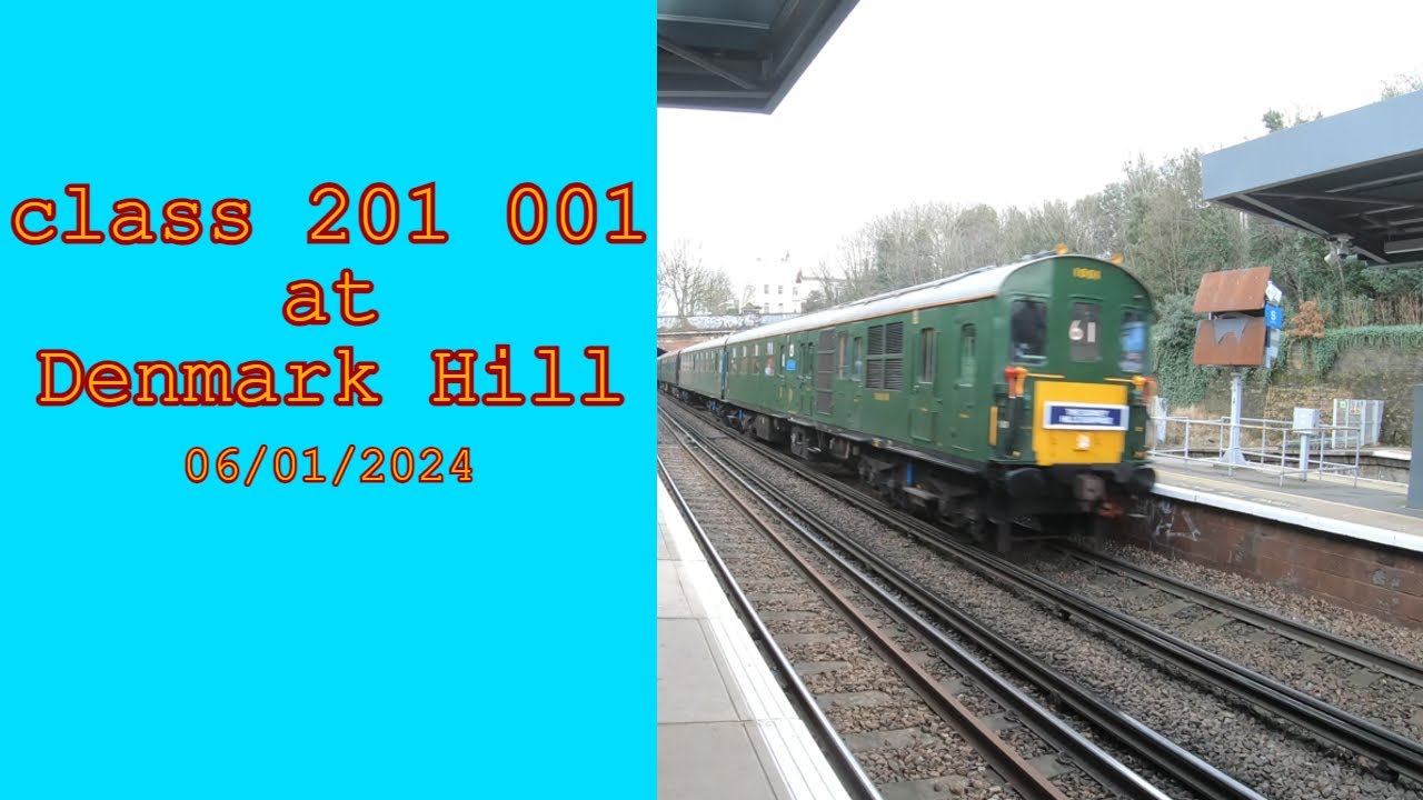 class 201 "thumper" 201001at Denmark Hill - YouTube
