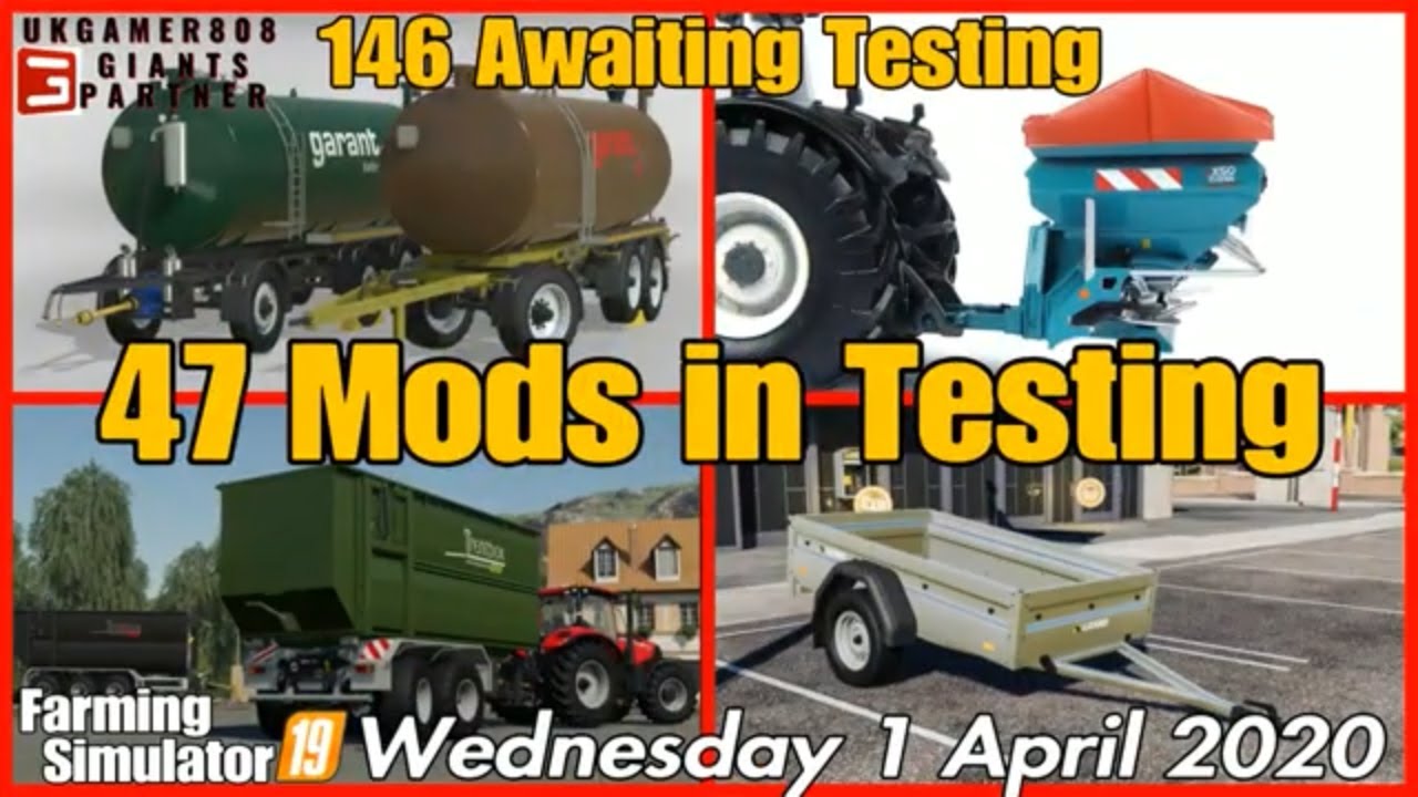 Giants Mods in Testing list & Modhub update farming simulator 19 - YouTube