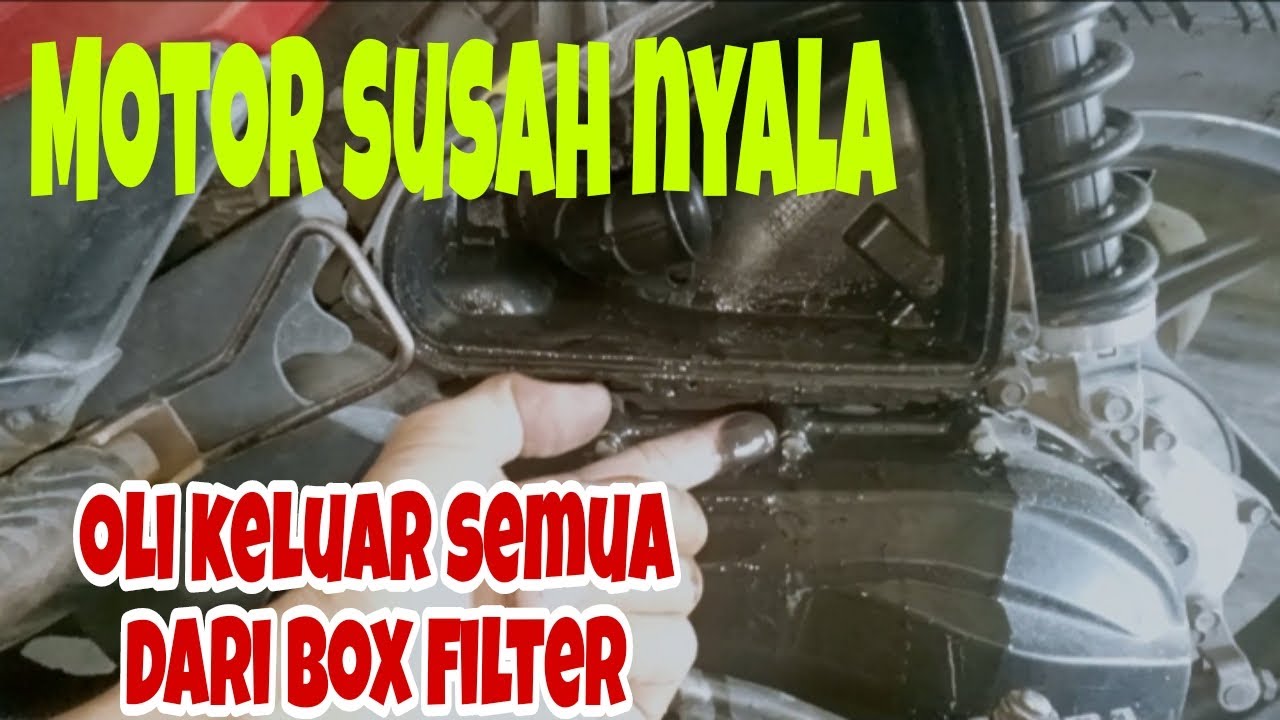 PENYEBAB OLI MESIN KELUAR DARI BOX FILTER|| BIKIN BEAT INJEKSI SUSAH ...
