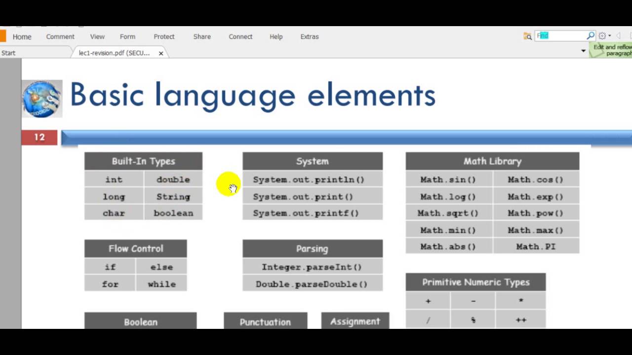 Java2- CS111 - Lecture 1 Part1 - YouTube