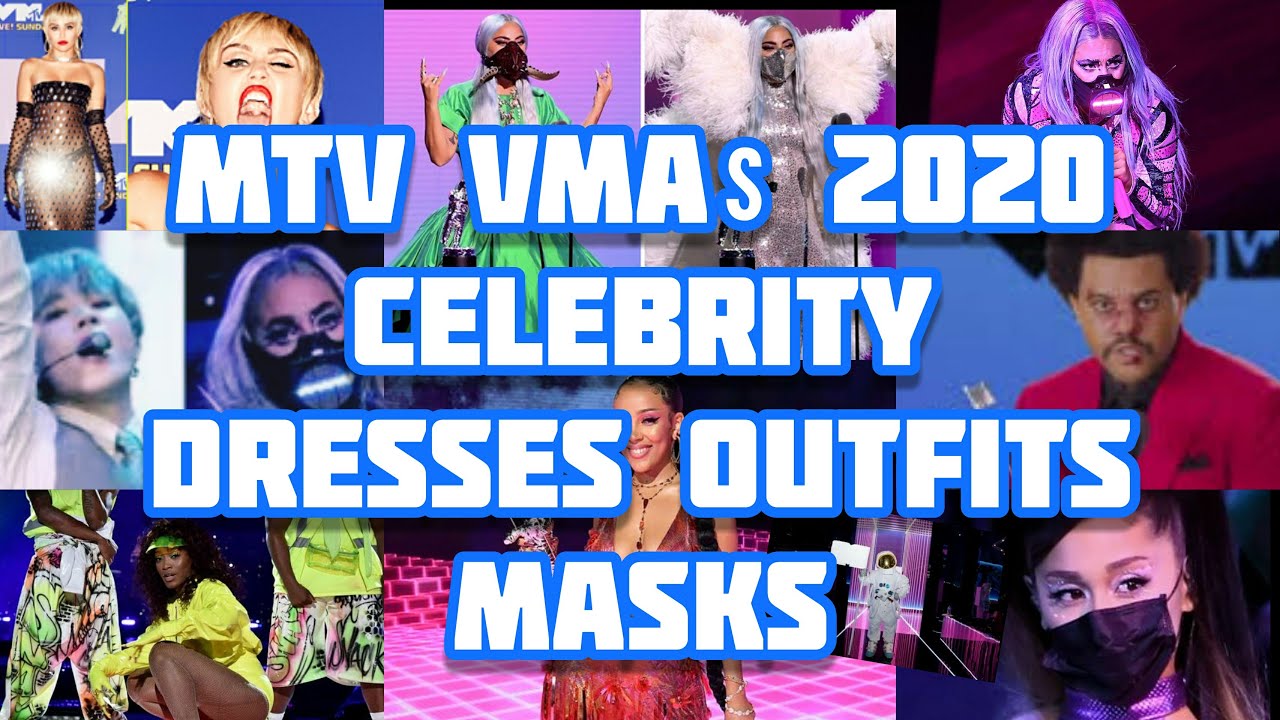 MTV VMAs 2020 Celebrity Dresses Outfits Masks Red Carpet Fashion What ...