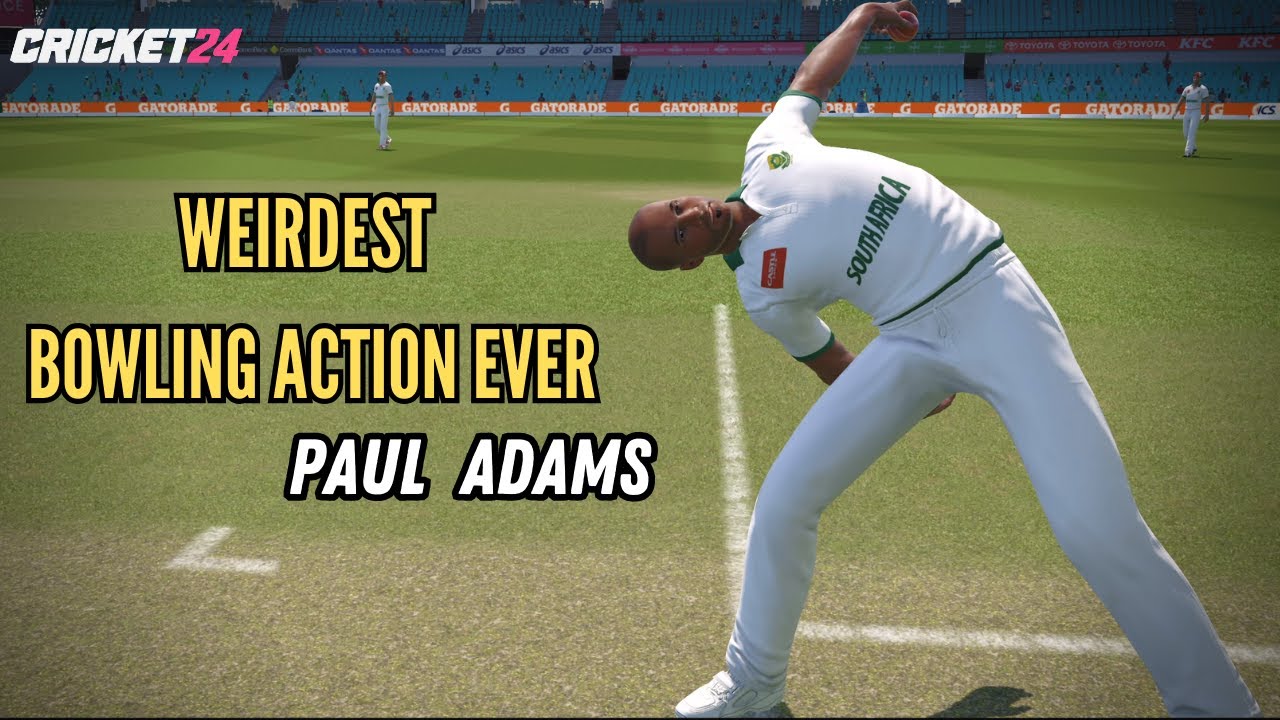 Paul Adams Bowling Action | Cricket 24 - YouTube