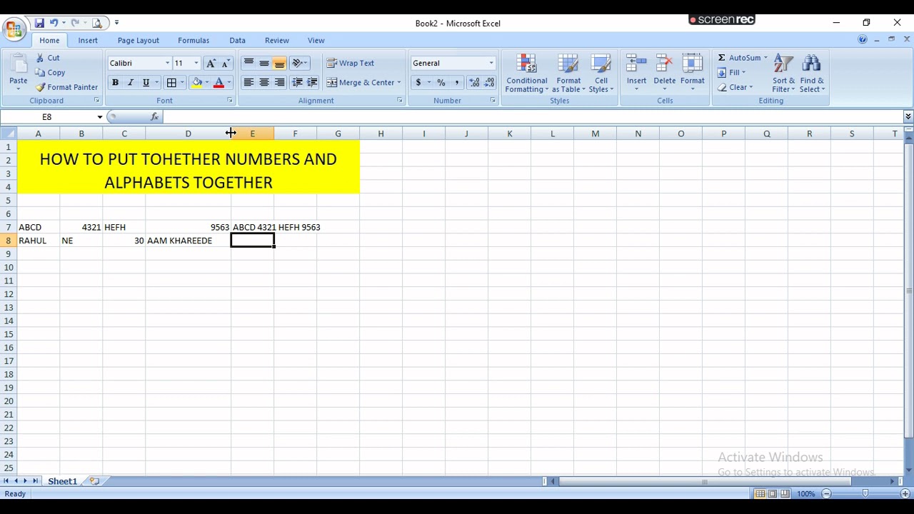Add Letters To A Sequence Of Numbers In Excel YouTube Add Letters To A Sequence Of Numbers In Excel YouTube