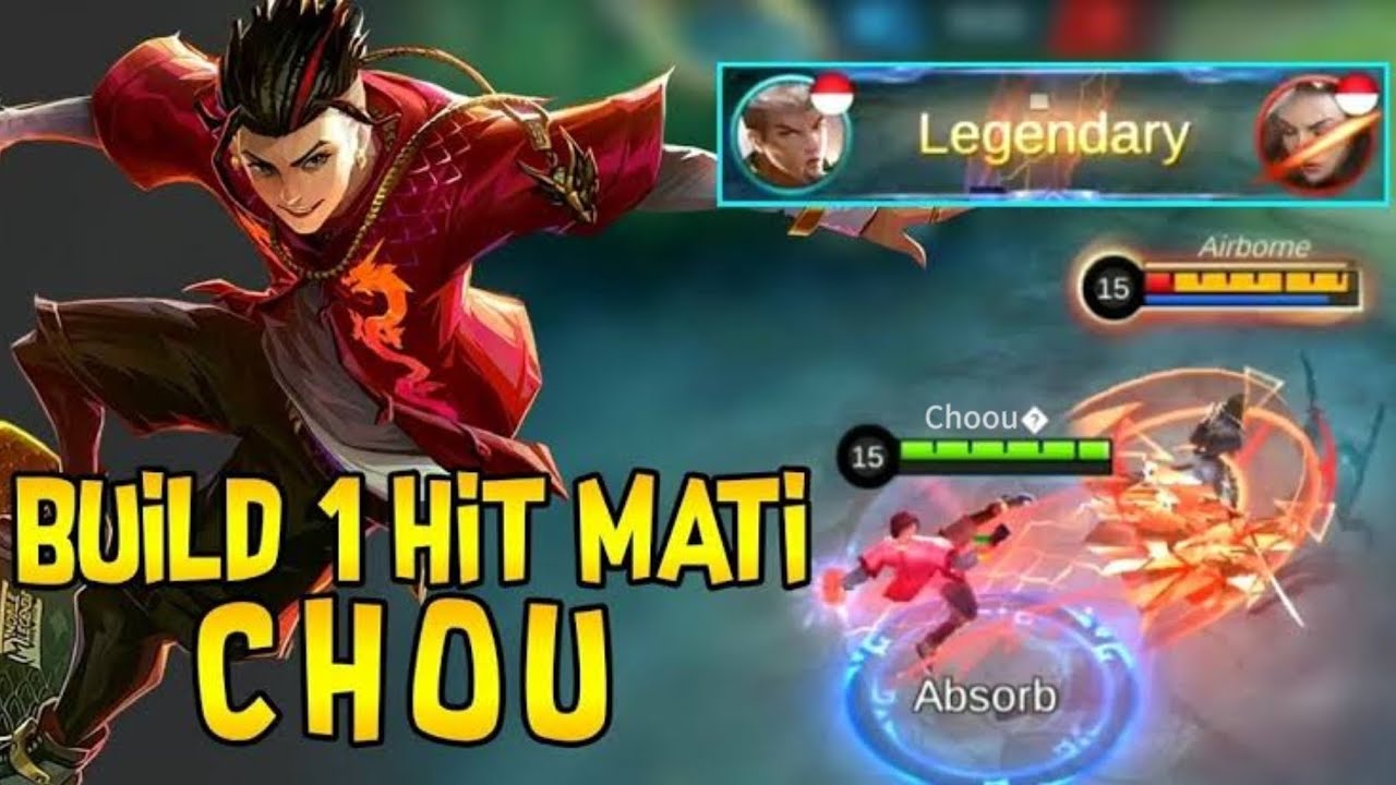 CHOU BEST BUILD 1 HIT IN EARLY GAME FOR SOLO RANK RECOMMEND OF (BUILD ...