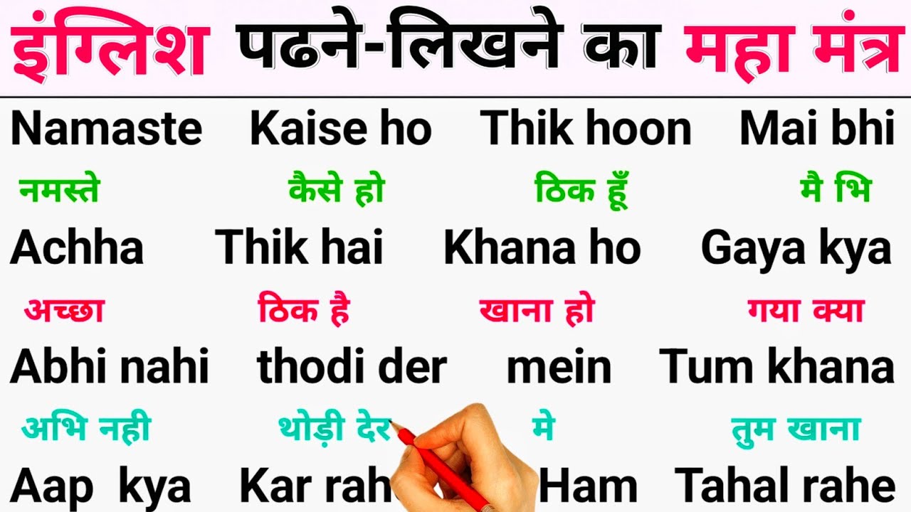 जीरो से english पढ़ना-लिखना सीखें | English Padhna likhna Kaise Sikhe ...