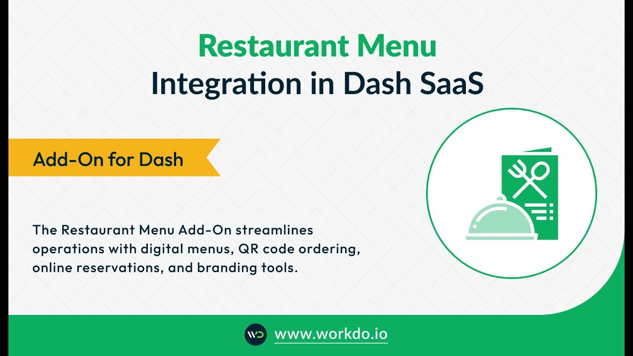 Restaurant Menu Add-On Online Reservations & Promotional Offers ...