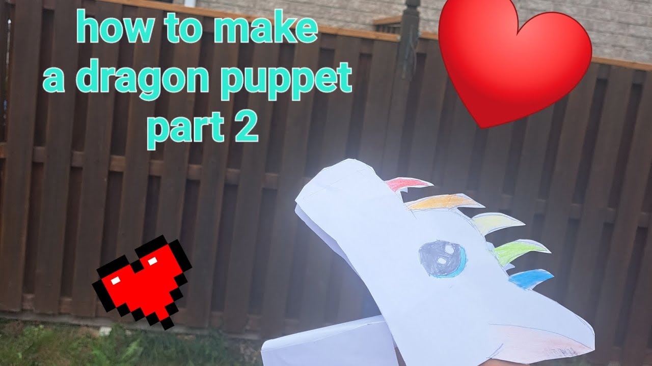 how to make a dragon puppet!!! - YouTube