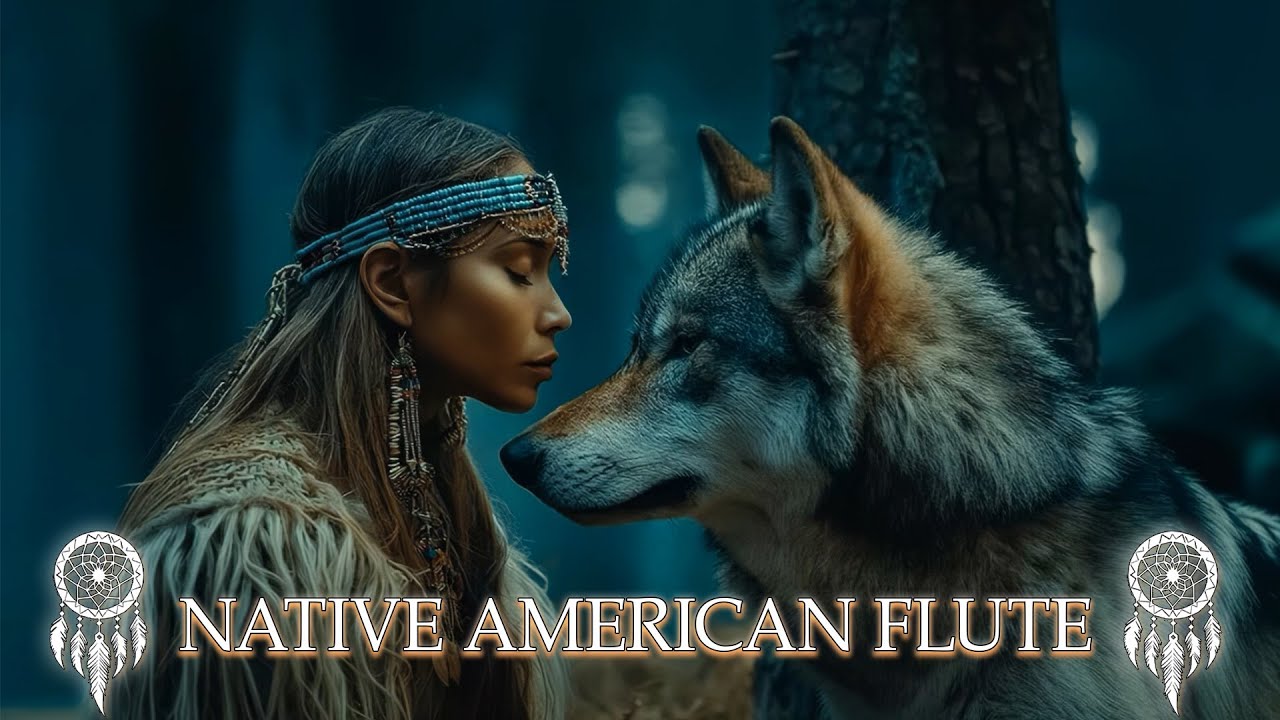 Calm Energy of the Wolf Spirit - Native American Healing Music 432 hz ...