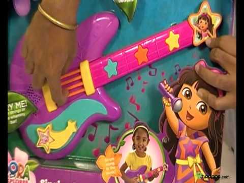 fisher price dora tunes guitar - YouTube