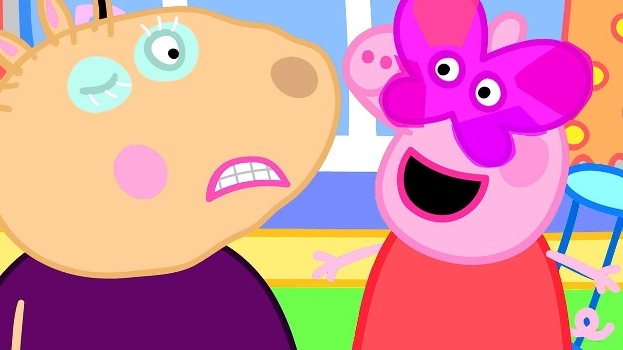 Peppa Pig English Episodes | Peppa Pig is Making a Butterfly Mask - YouTube